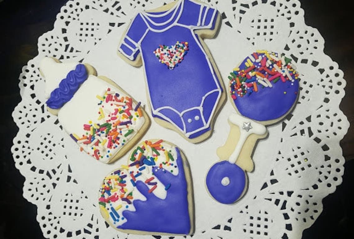 Baby Shower Sprinkle Cookies | Etsy