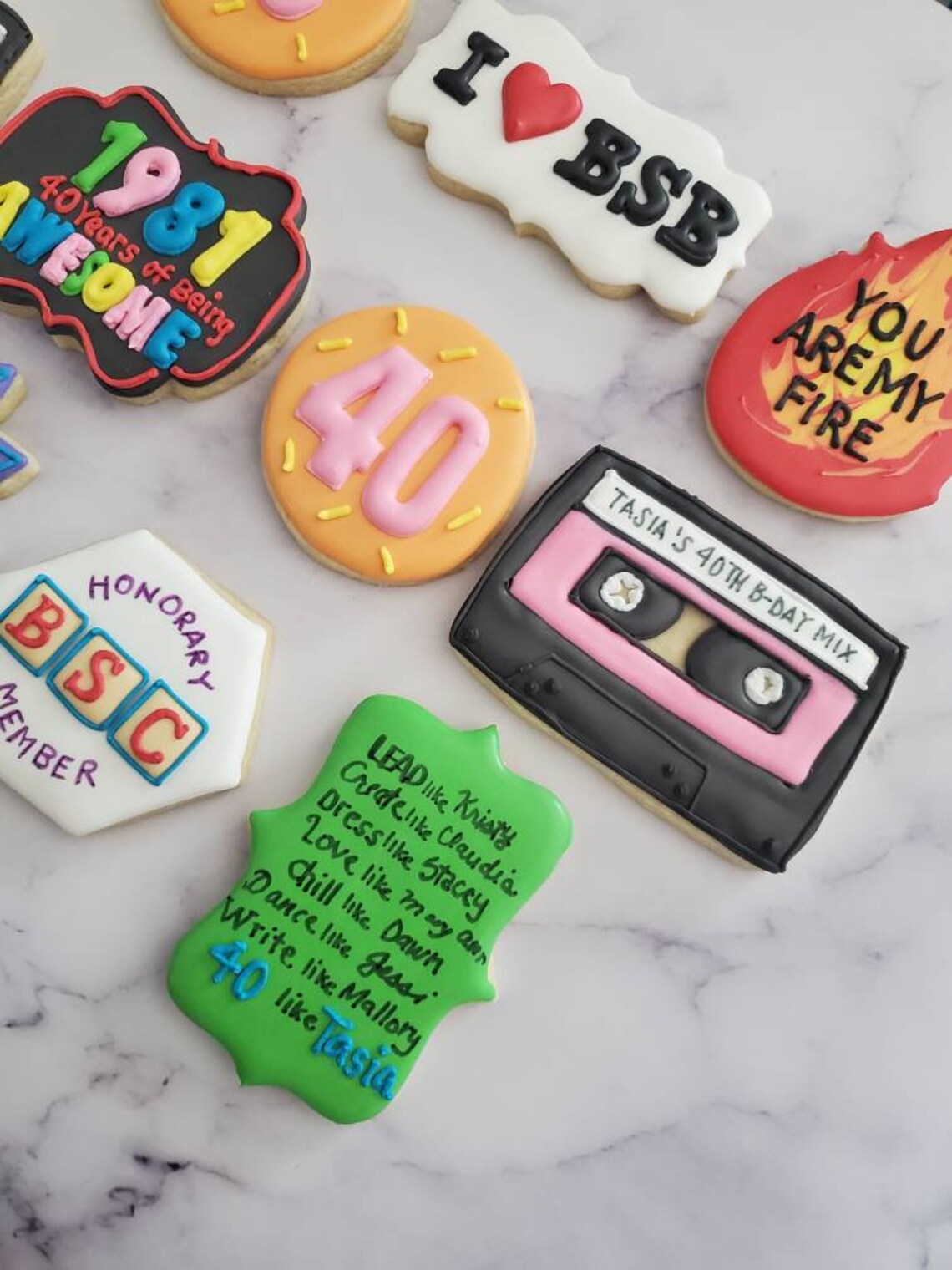 80's / 90's Birthday Cookies - Etsy