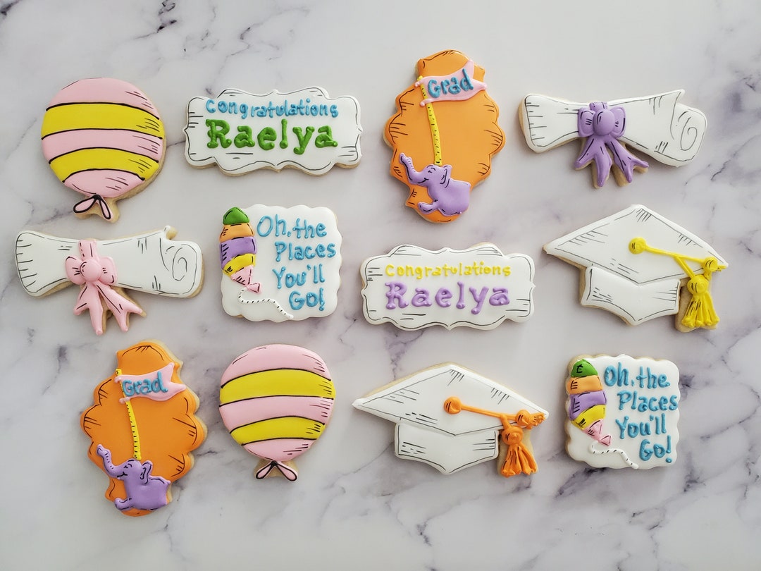Oh, the Places You'll Go Cookies - Etsy