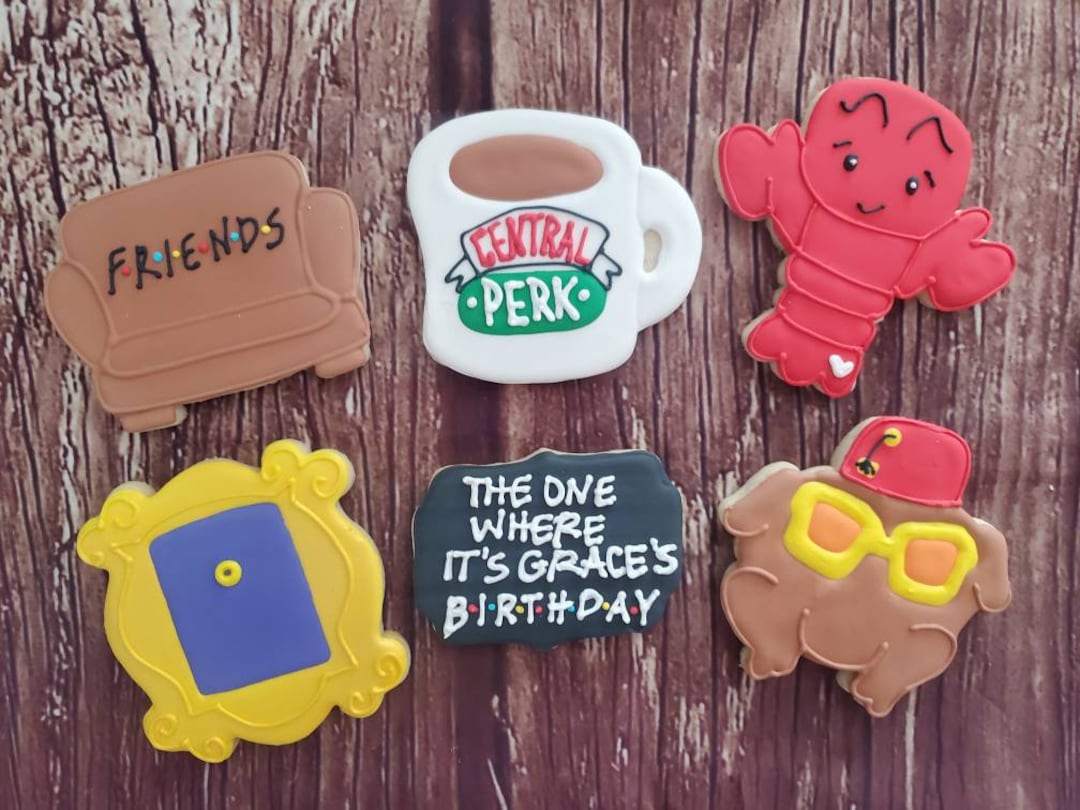 Friends TV Show Decorated Sugar Cookies (1 Dozen) - Etsy