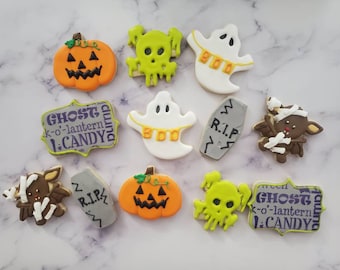 Halloween DIY Decorating Kit / Spooky Cookies / Halloween Cookies ...