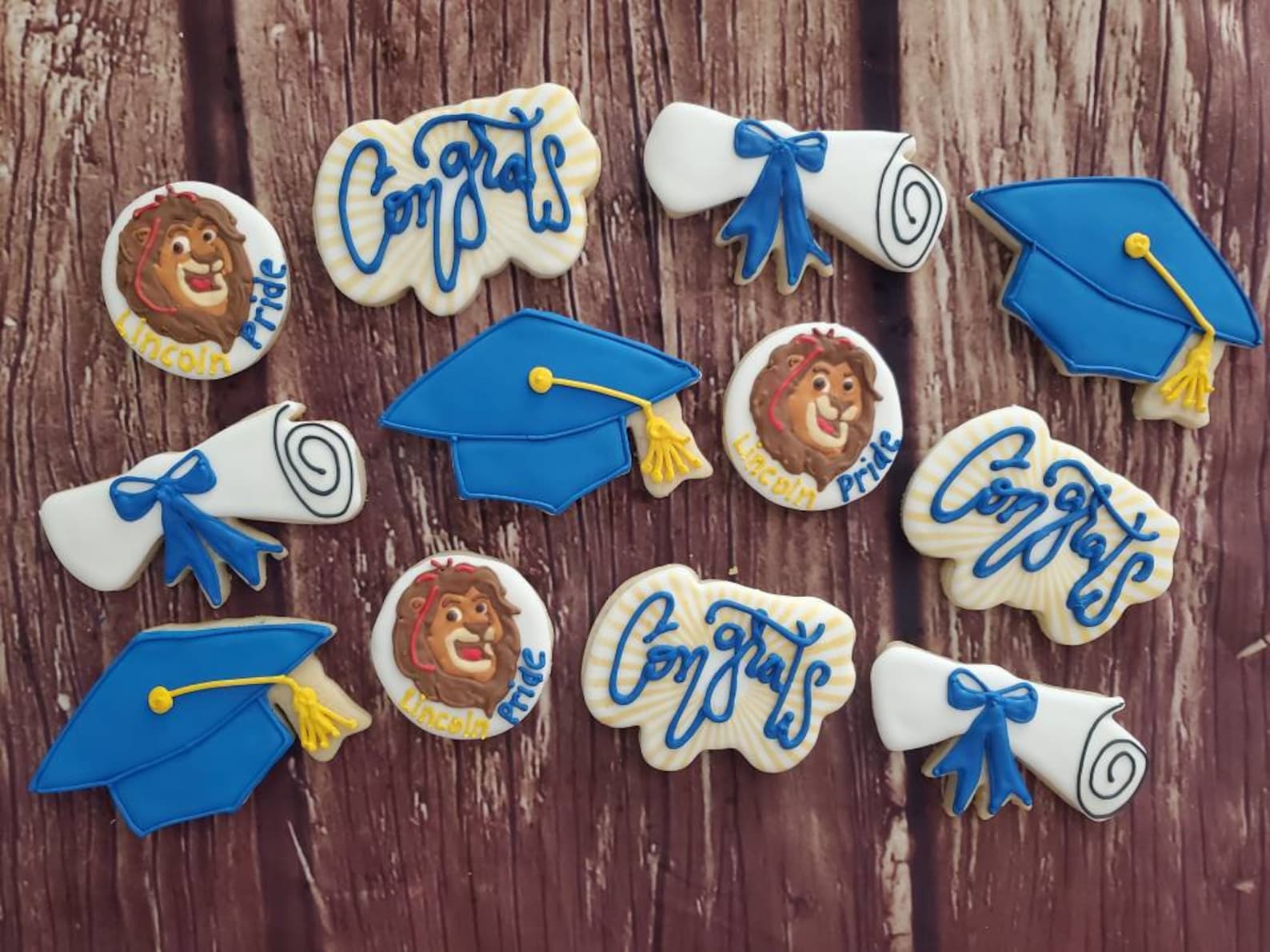 Decorated Graduation Sugar Cookies One Dozen - Etsy