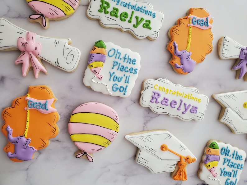 Oh, the Places You'll Go Cookies - Etsy