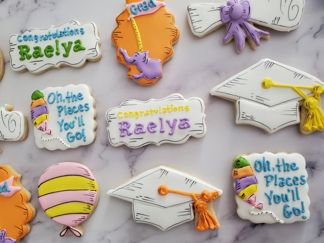 Oh, the Places You'll Go Cookies - Etsy