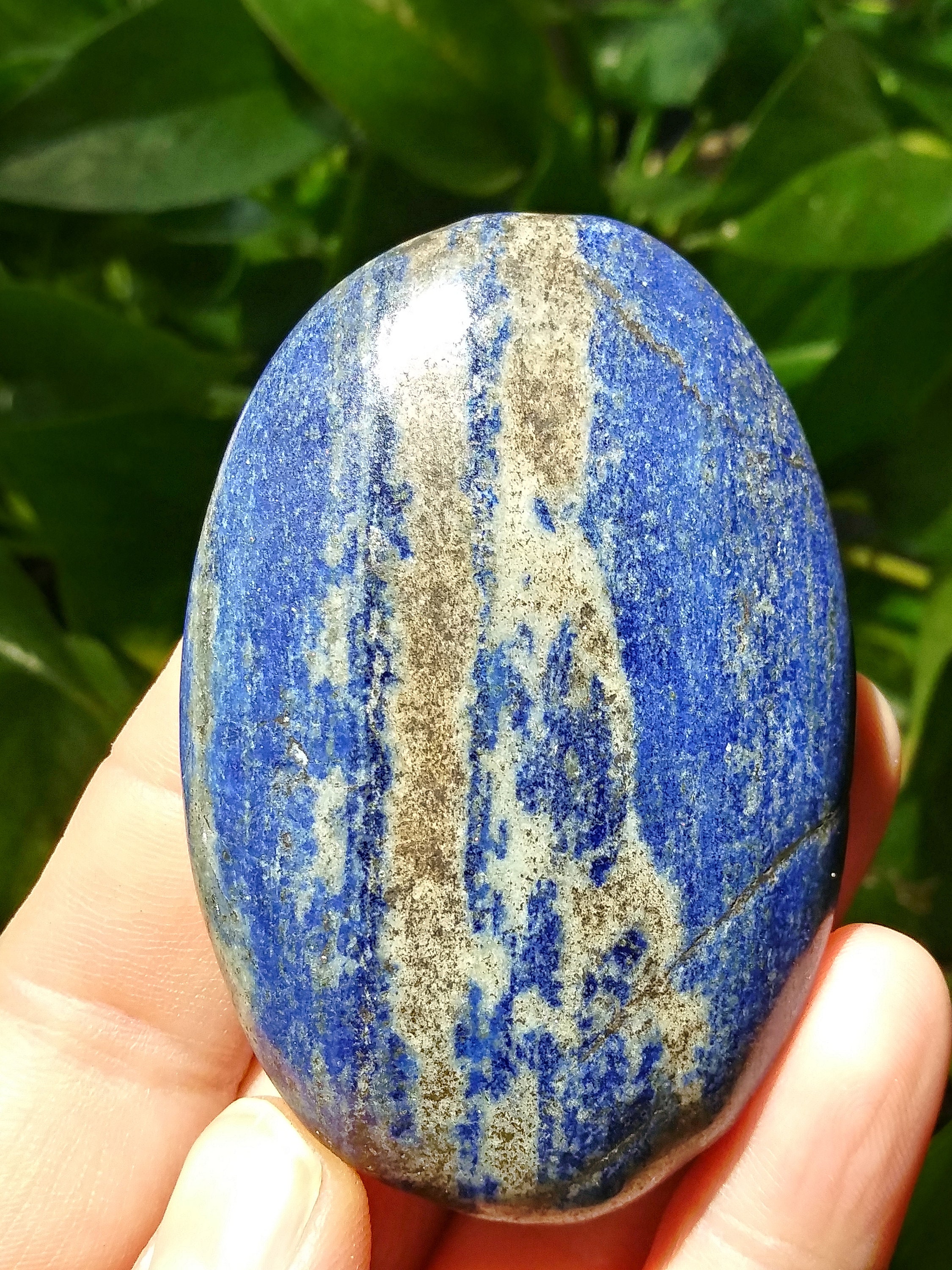 Large Lapis Lazuli Palm Stone/ Lapis Lazuli Stone/ Healing | Etsy