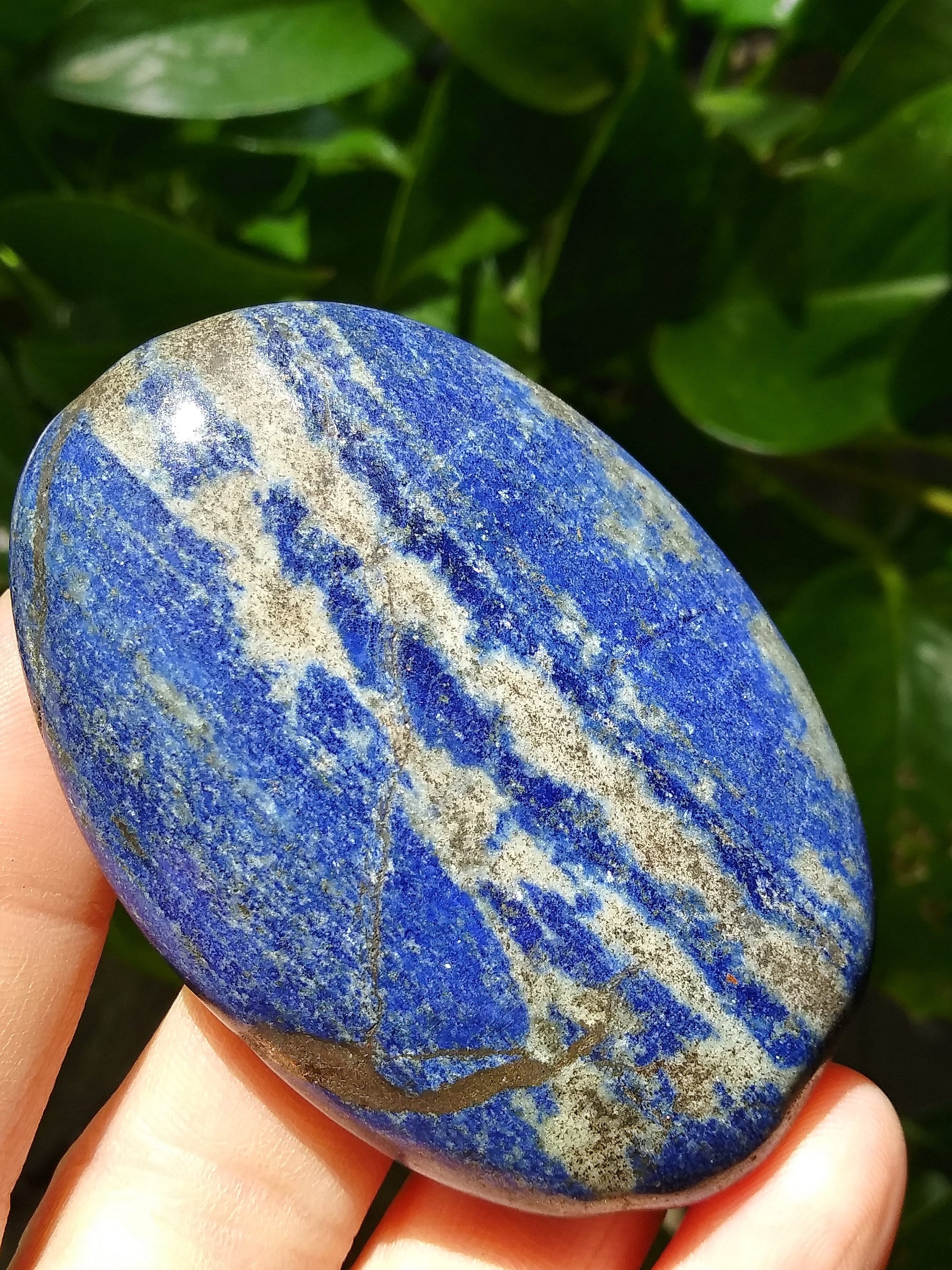 Large Lapis Lazuli Palm Stone/ Lapis Lazuli Stone/ Healing | Etsy