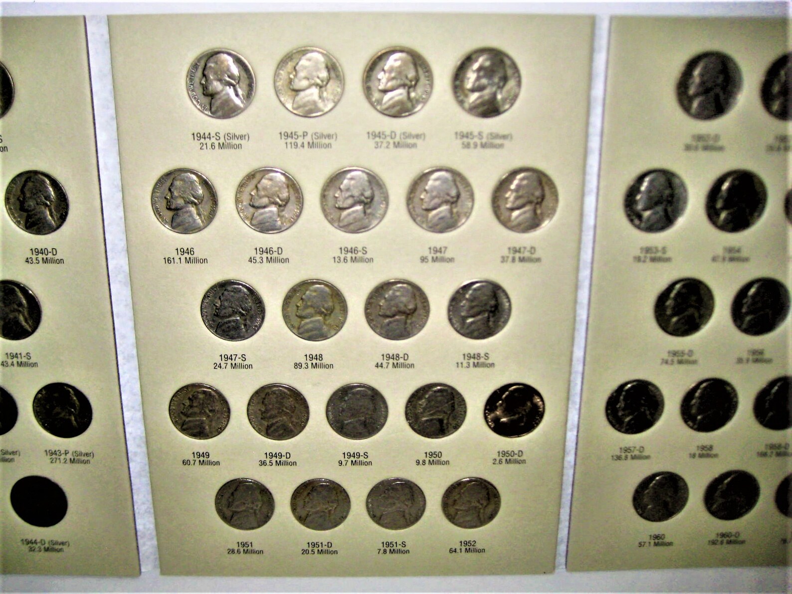 1938-1961 Jefferson Nickel Book 2679 Vintage Collectors | Etsy