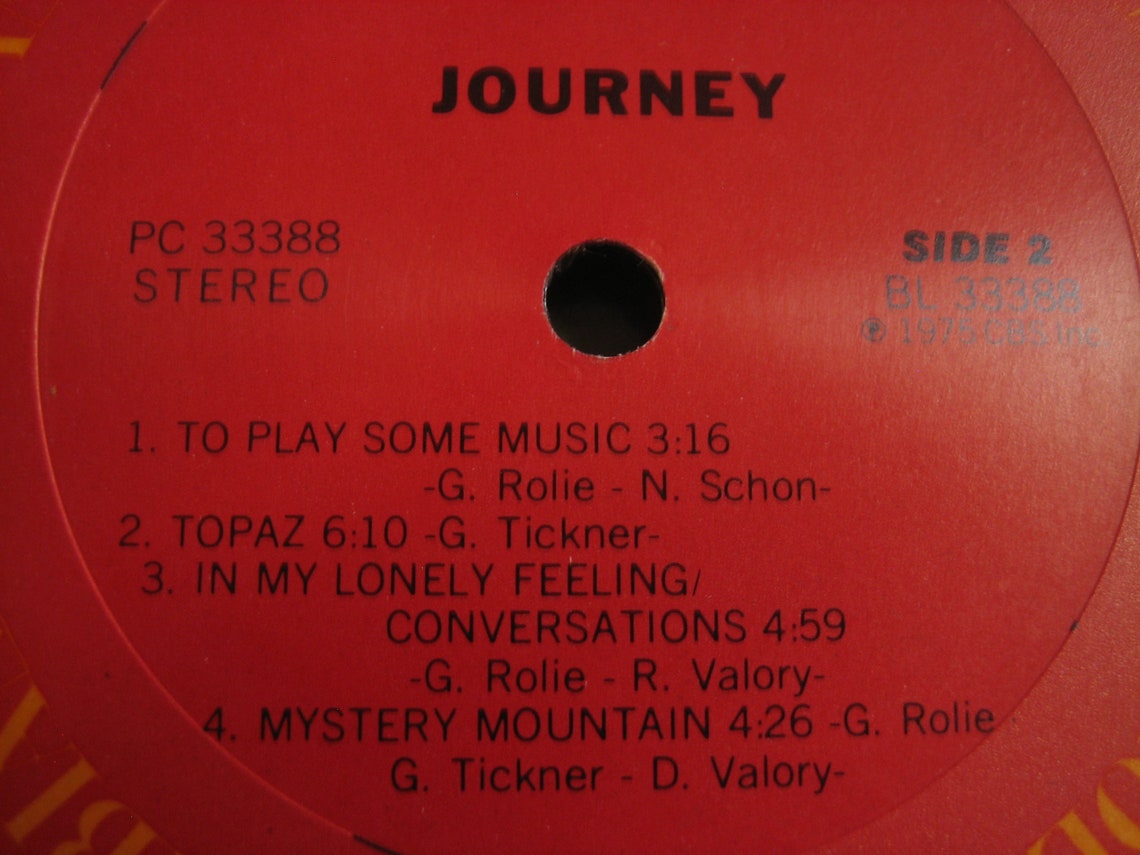 Vintage Journey Debut Album 1975 Self Titled Vinyl Rock | Etsy