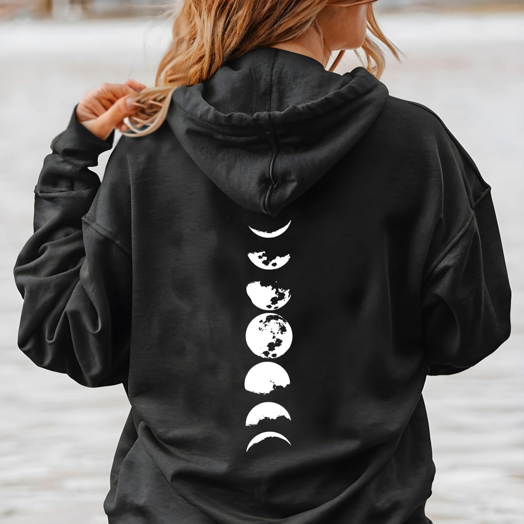 Moon Phases Hoodie for Women, Its Only A Phase, Spiritual Yoga ...