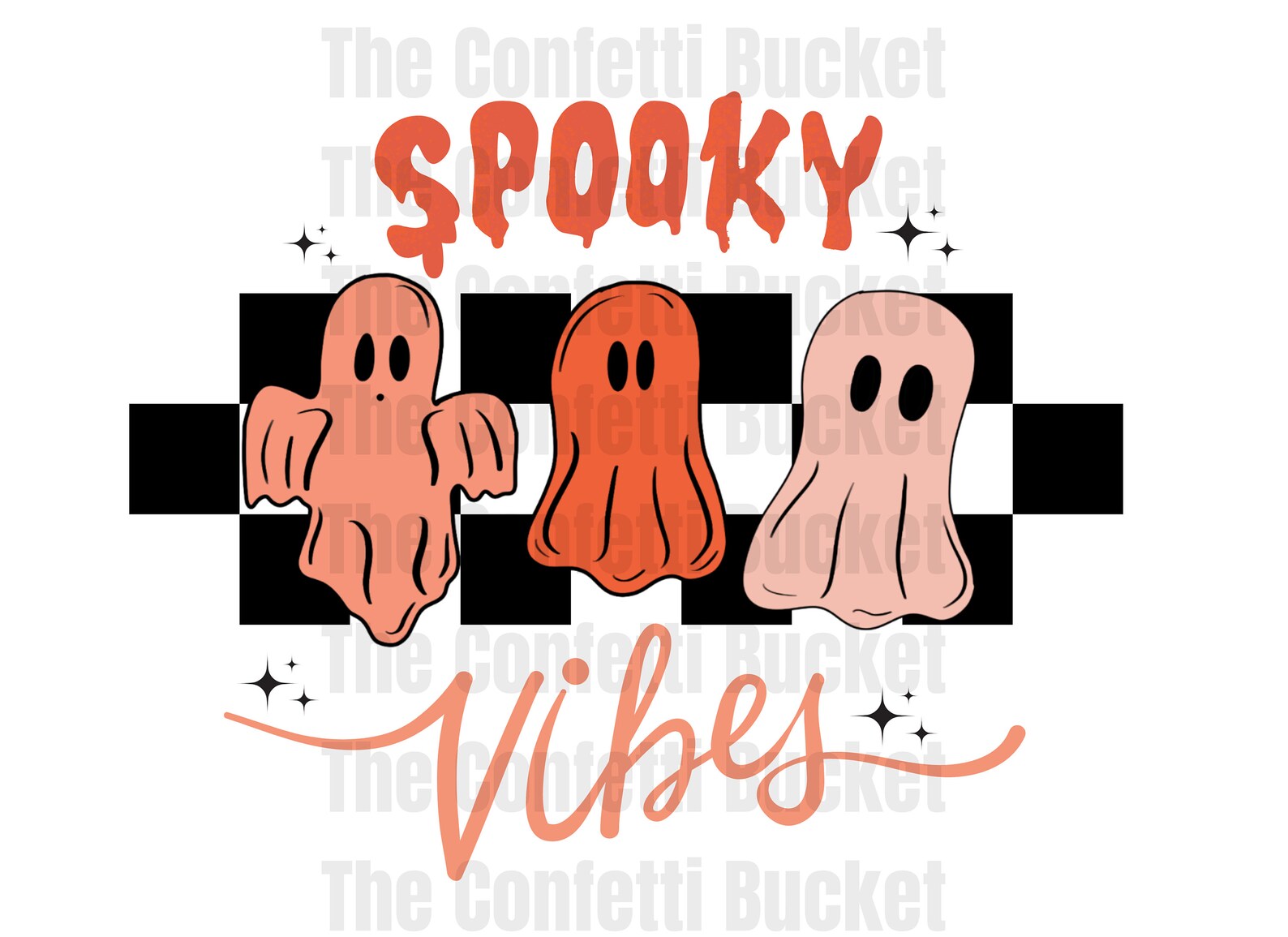 Ghost Vibes Png, Spooky Vibes Png, Halloween Retro Png, Retro Halloween ...