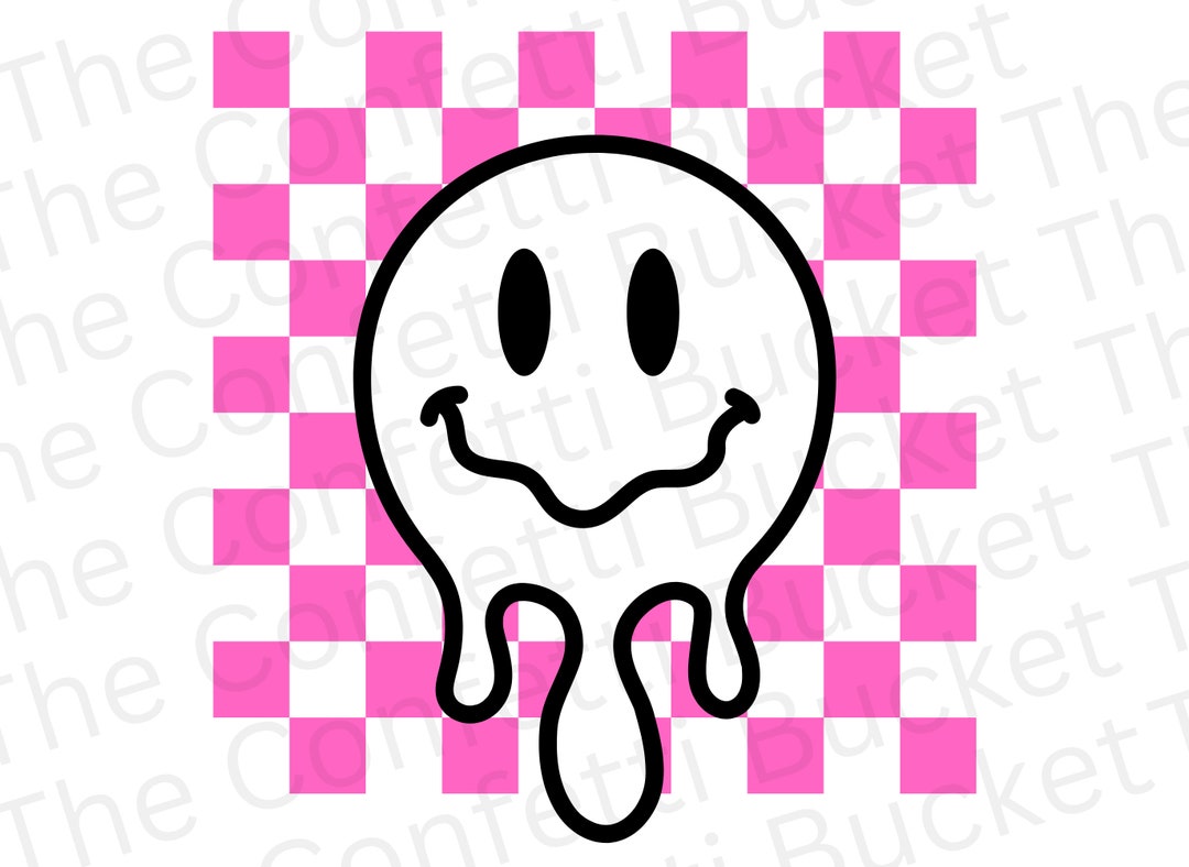 Melty Happy Face Png, Cute Vday Png, Valentines Day, Vday Sublimation ...