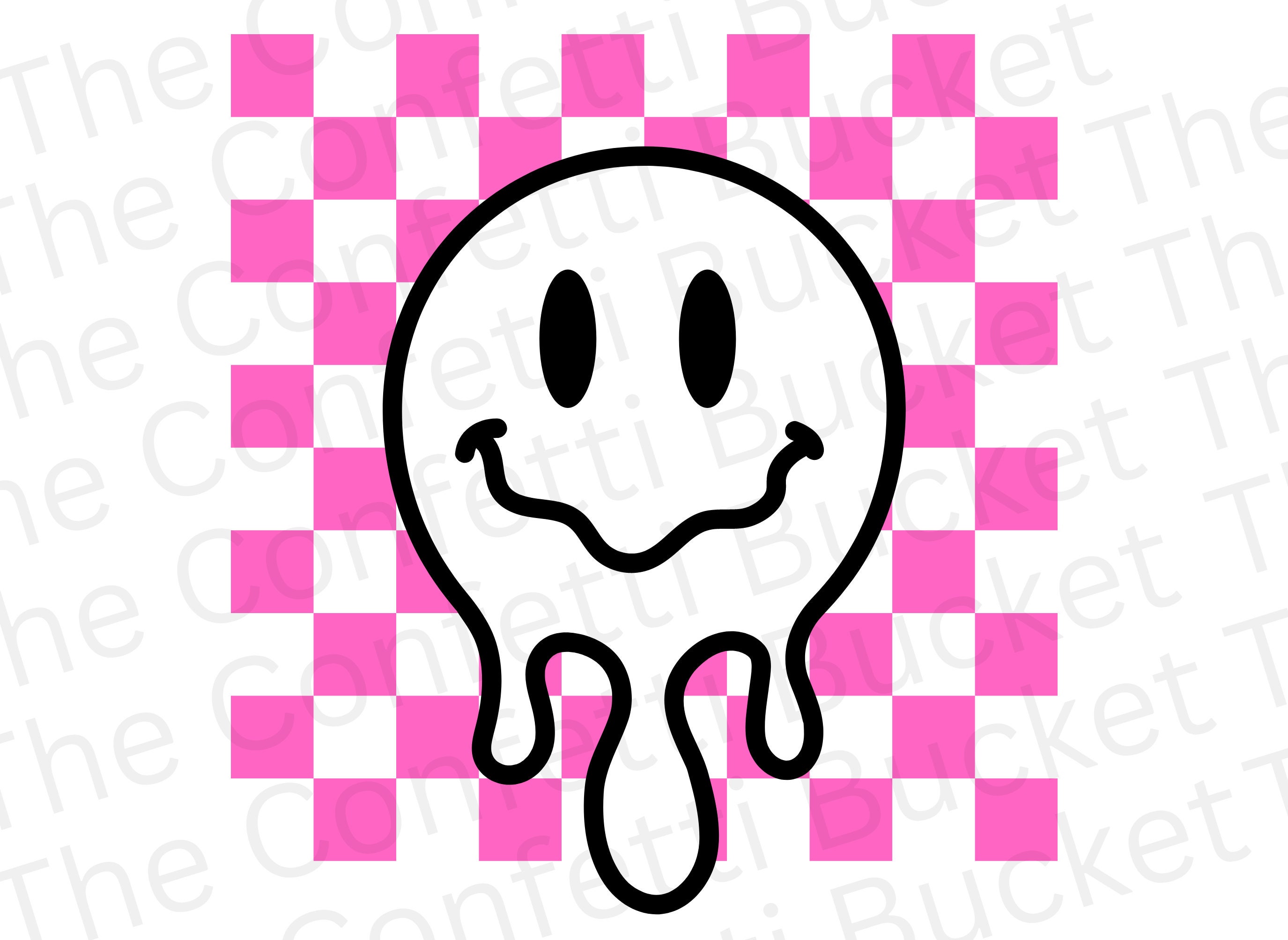 Melty Happy Face Png, Cute Vday Png, Valentines Day, Vday Sublimation ...