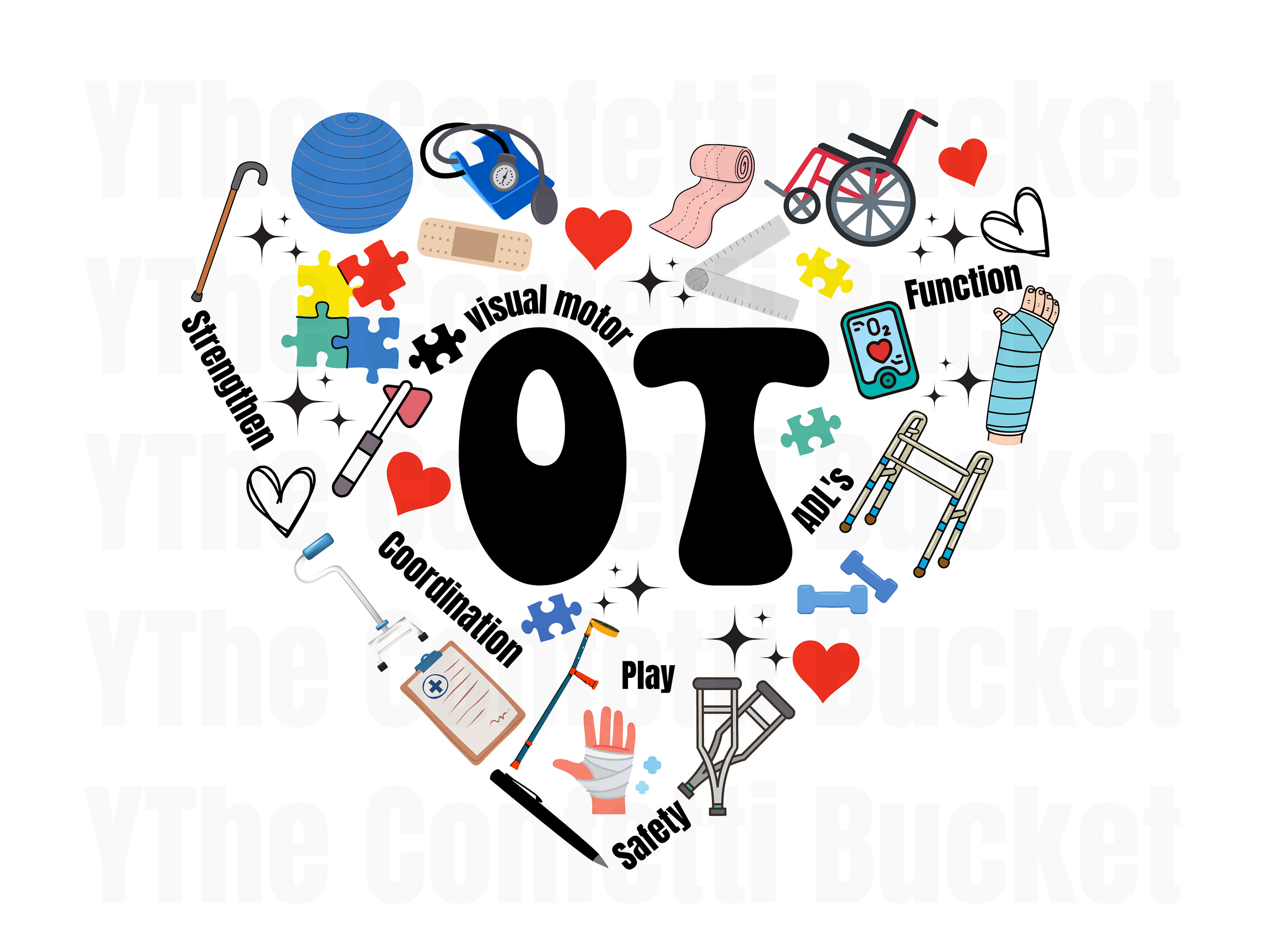 OT Png, OTA Png, Occupational Therapy Png, Rehab Png - Etsy