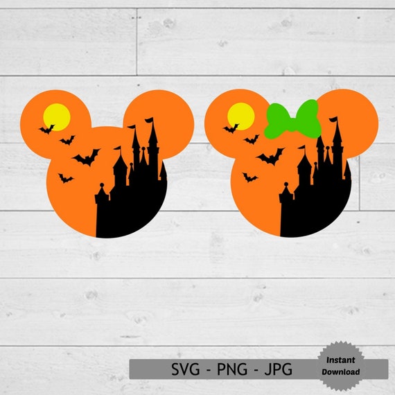 Halloween Mouse Head Svg Halloween Mouse Ears Svg Halloween | Etsy