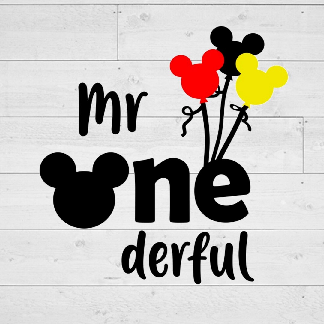 Mr Onederful SVG, Mr Onederful Birthday Svg, Mr Onederful Mouse Ears ...