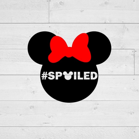 Hashtag Spoiled Svg Spoiled Svg Mouse Head Svg Mouse Ears - Etsy