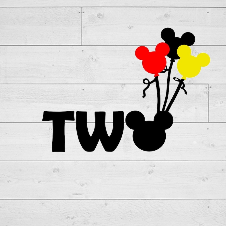 Second Birthday SVG Two Birthday Svg Two Year Old Svg Mouse - Etsy