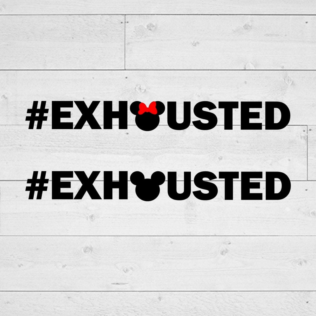 Hashtag Exhausted Mouse SVG, Mouse Svg, Bow Svg, Png, Jpg, INSTANT ...