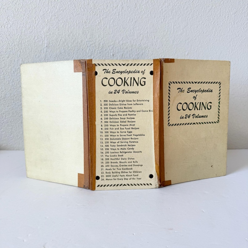 Vintage Encyclopedia of Cooking in 24 Volumes Recipe Book Set Complete ...