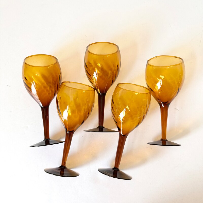 Amber Glassware - Etsy