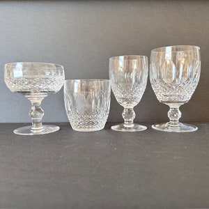 Waterford Crystal Colleen Claret Wine Glass Set Clear Etched Waterford ...