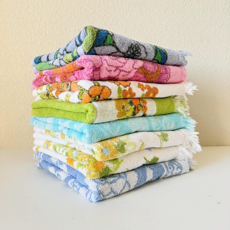 Vintage Bath Towels - Etsy