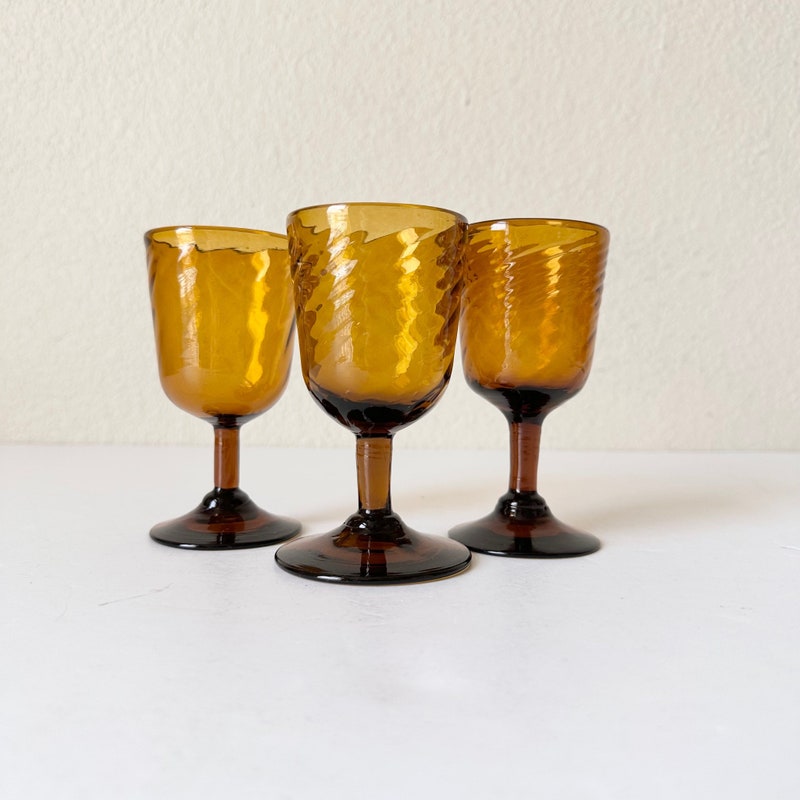 Amber Glassware - Etsy