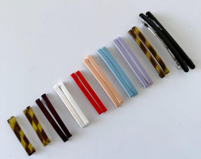 Vintage Goody Stay Tight Barrettes 2" 2.5" 3", 80s 70s Goody Plastic ...