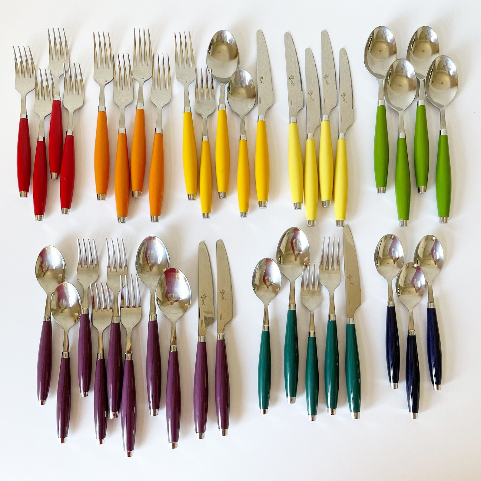 Rainbow Fiesta Stainless Steel Flatware Set by HOMER LAUGHLIN Cambridge ...