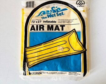 Vintage NOS the Wet Set Inflatable Vinyl Air Mat Pool Float 72" X 27 ...