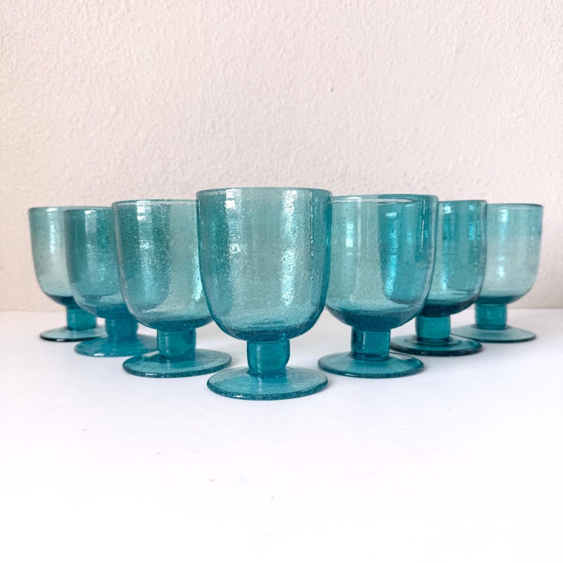 Blue Glassware - Etsy