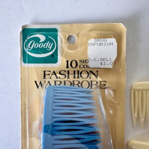 1982 Vintage Goody Kant Slip Side Comb Fashion Set of 10 Multi-color ...