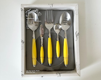 Fiesta CELEBRATION Stainless Steel Flatware 34 Piece Set, Vintage ...