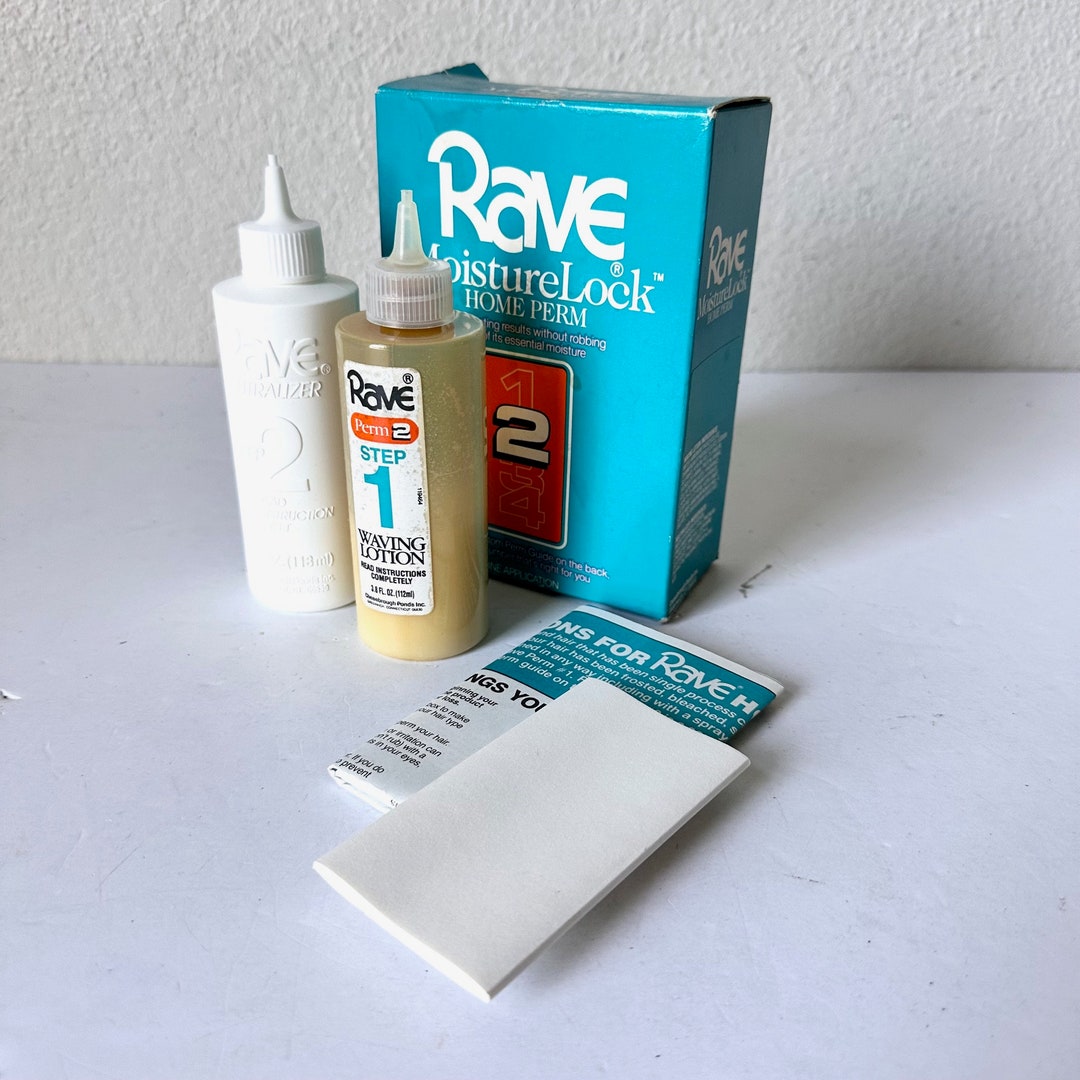 Vintage RAVE Home Perm Kit New Sealed, 90s Vintage Hair Dresser Tools ...