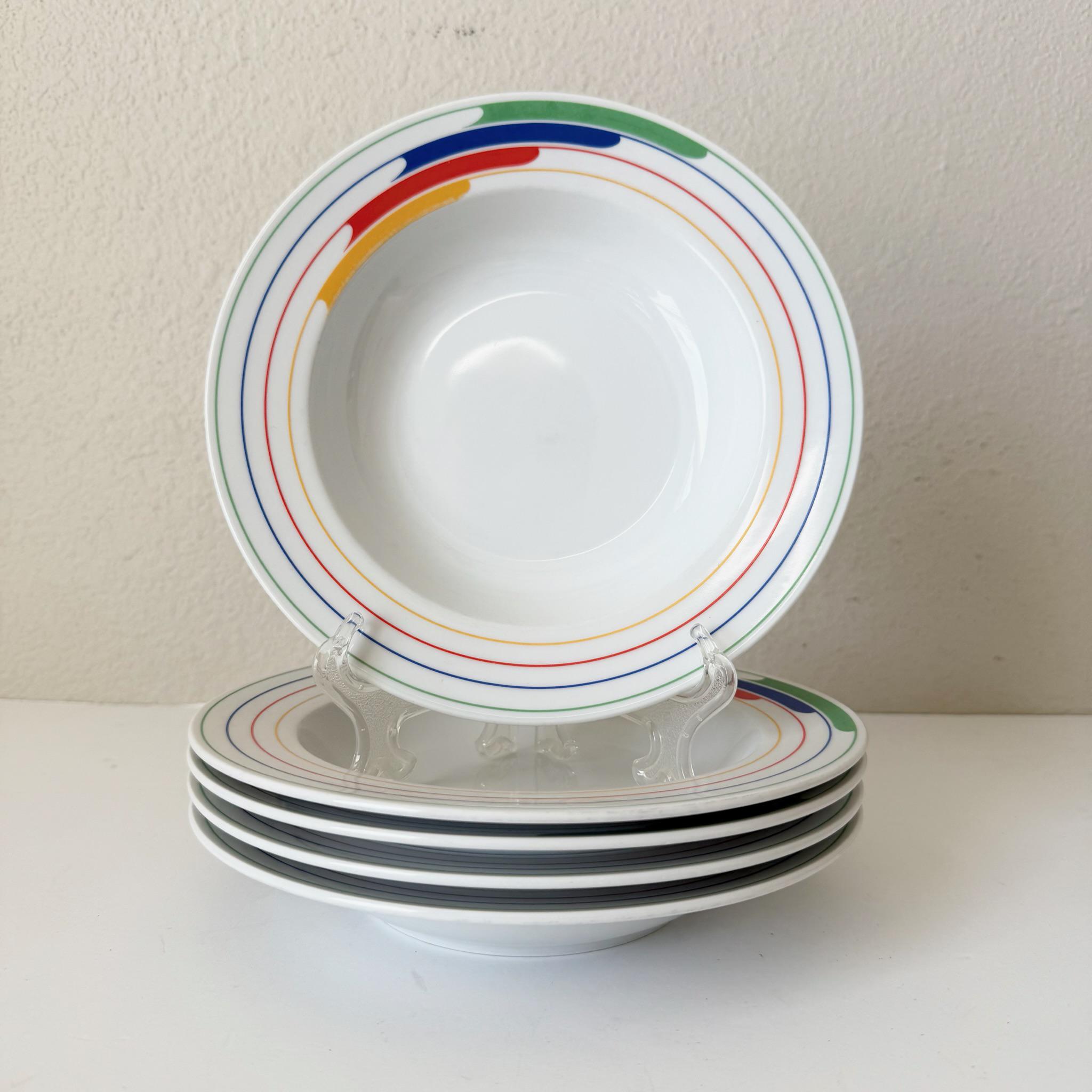 Sold Ind - Studio Nova Rainbow Dishes, Vintage Studio Nova Hi Fi ...
