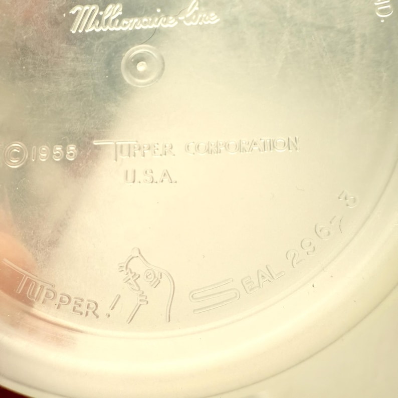 Vintage Tupperware Clear Round Lid #296-3 - 2.75 Inch - Sheer Round ...