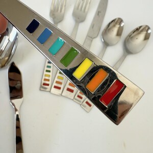 Fiesta CELEBRATION Stainless Steel Flatware 34 Piece Set, Vintage ...