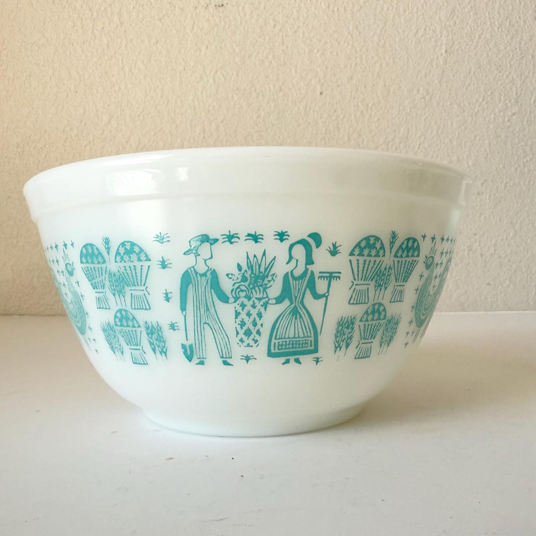 Vintage 402 Pyrex Amish Butterprint Nesting Mixing Bowls 1.5 QT, Amish ...