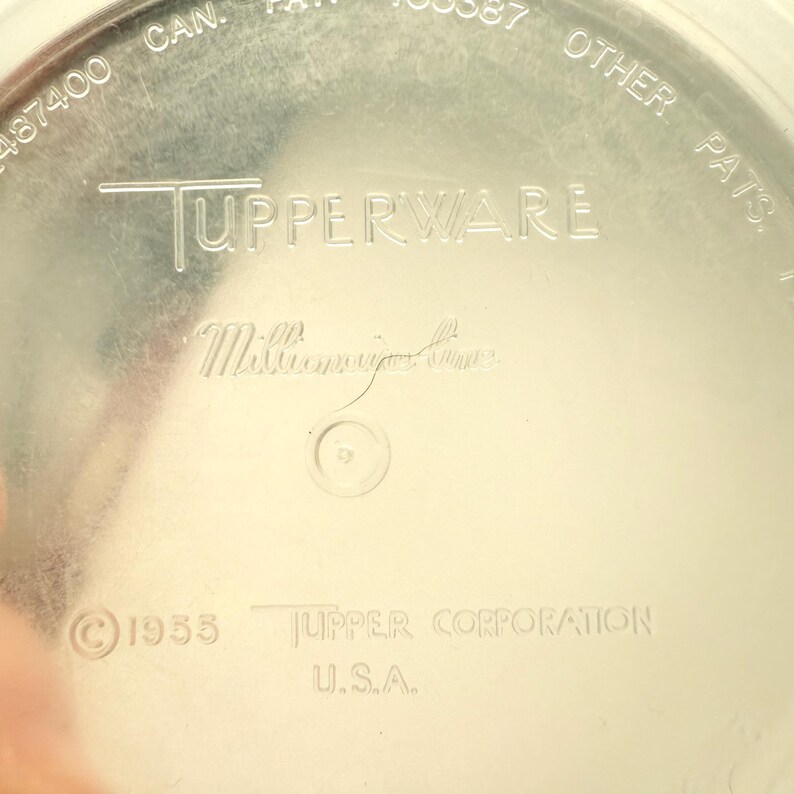 Vintage Tupperware Clear Round Lid #296-3 - 2.75 Inch - Sheer Round ...