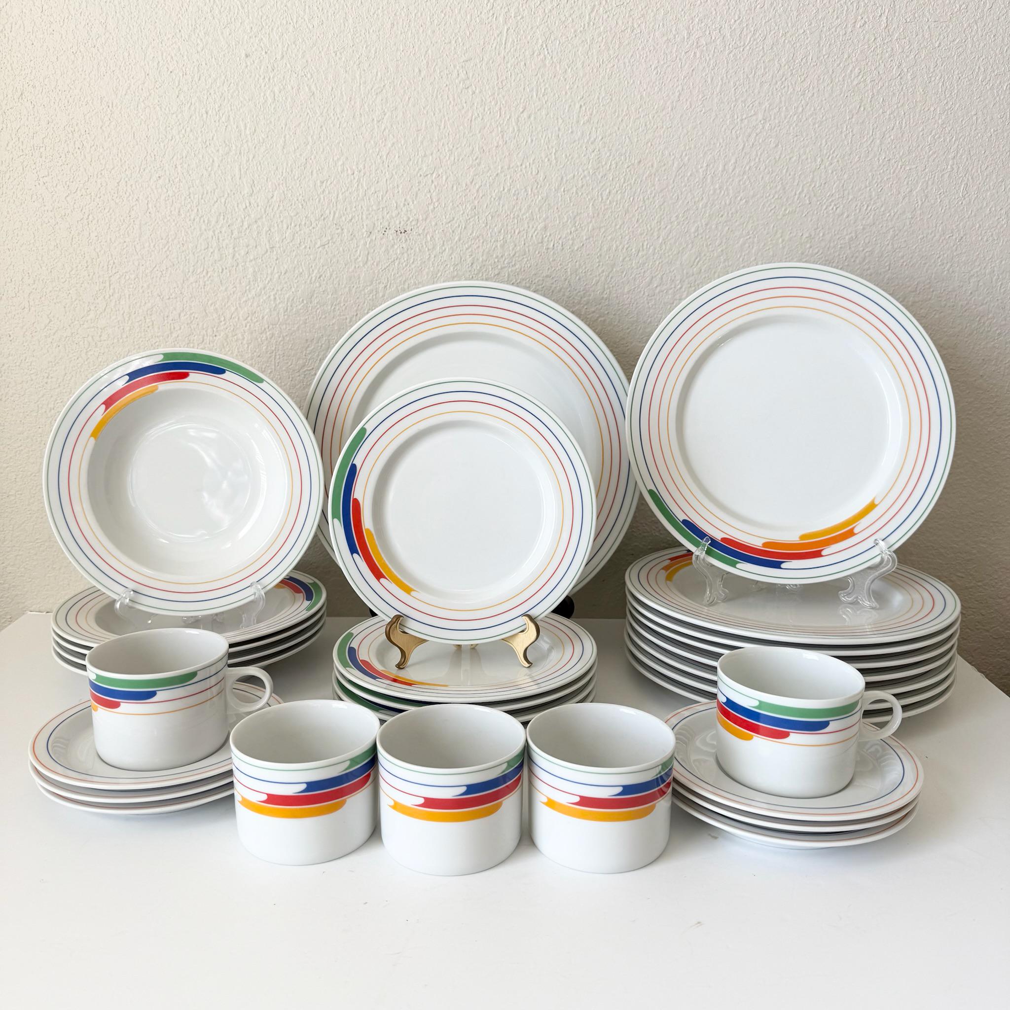 Sold Ind - Studio Nova Rainbow Dishes, Vintage Studio Nova Hi Fi ...