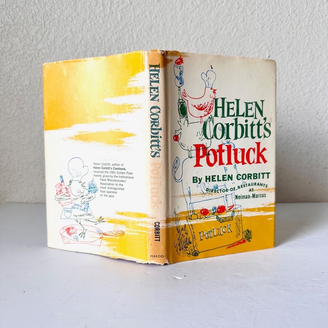 1962 Helen Corbitt's Potluck Cookbook First Printing, Vintage Neiman ...