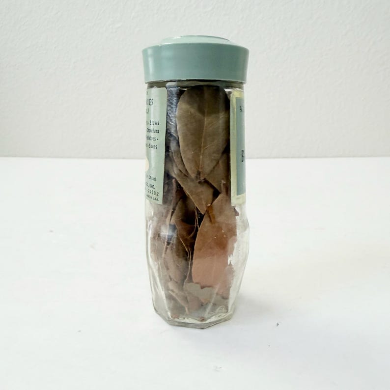Vintage BAY LEAVES Mccormick Spice Jars - Vintage Cooking Spices Jar ...