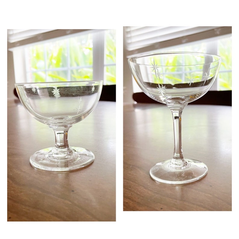 Mid Century Modern Atomic Starburst Glasses - Vintage Barware - Etsy
