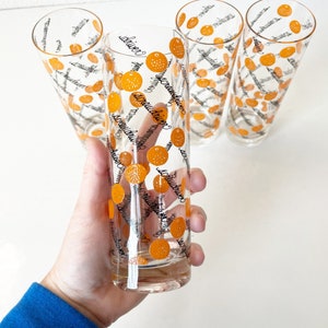 MCM Highball Cocktail Glasses by Tastesetter Vintage Retro Screwdriver ...