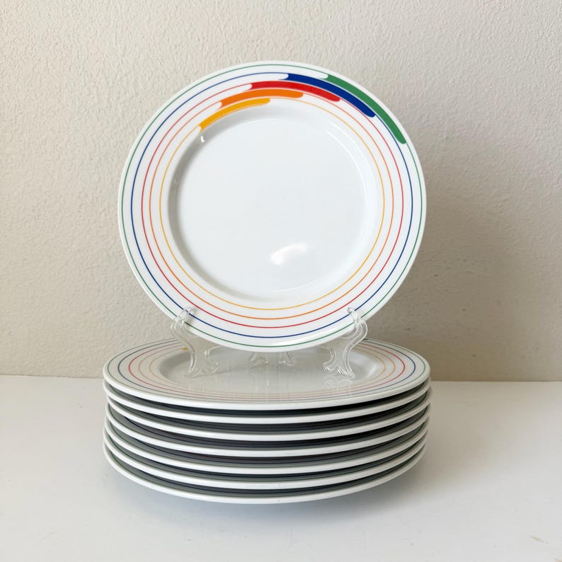 Sold Ind - Studio Nova Rainbow Dishes, Vintage Studio Nova Hi Fi ...