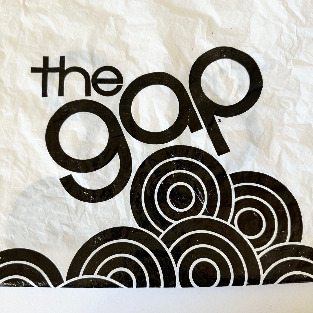 Vintage 90s the Gap Levis Plastic Shopping Bag Nostalgia the Gap Levis ...