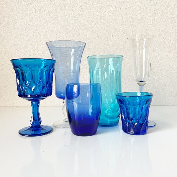 Blue Glassware - Etsy