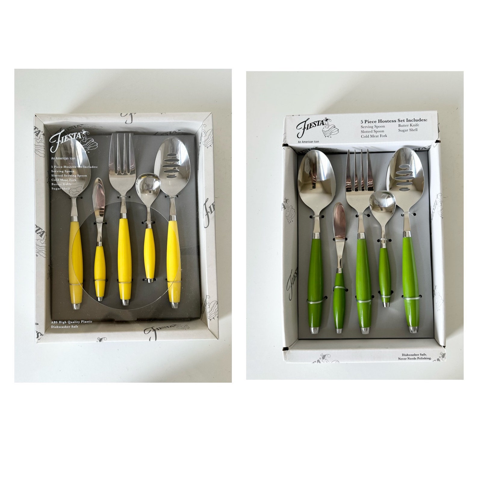 Rainbow Fiesta Stainless Steel Flatware Set by HOMER LAUGHLIN Cambridge ...