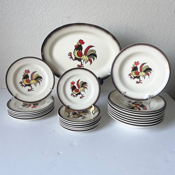 Rooster Dishes - Etsy