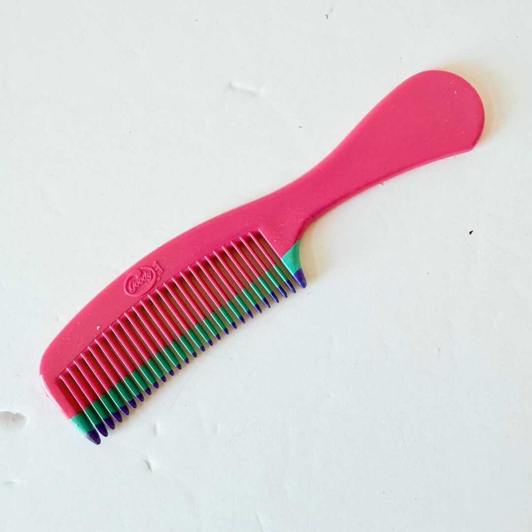 Vintage 1990s Goody Super Comb Full Size Blue 6.5", 1990s Hair Comb ...